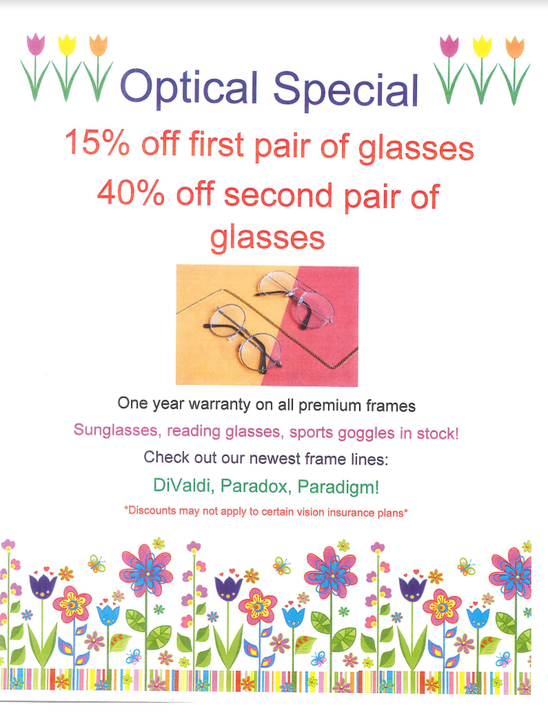 Specials and Discounts - Kalamazoo Ophthalmology - Kalamazoo Ophthalmology